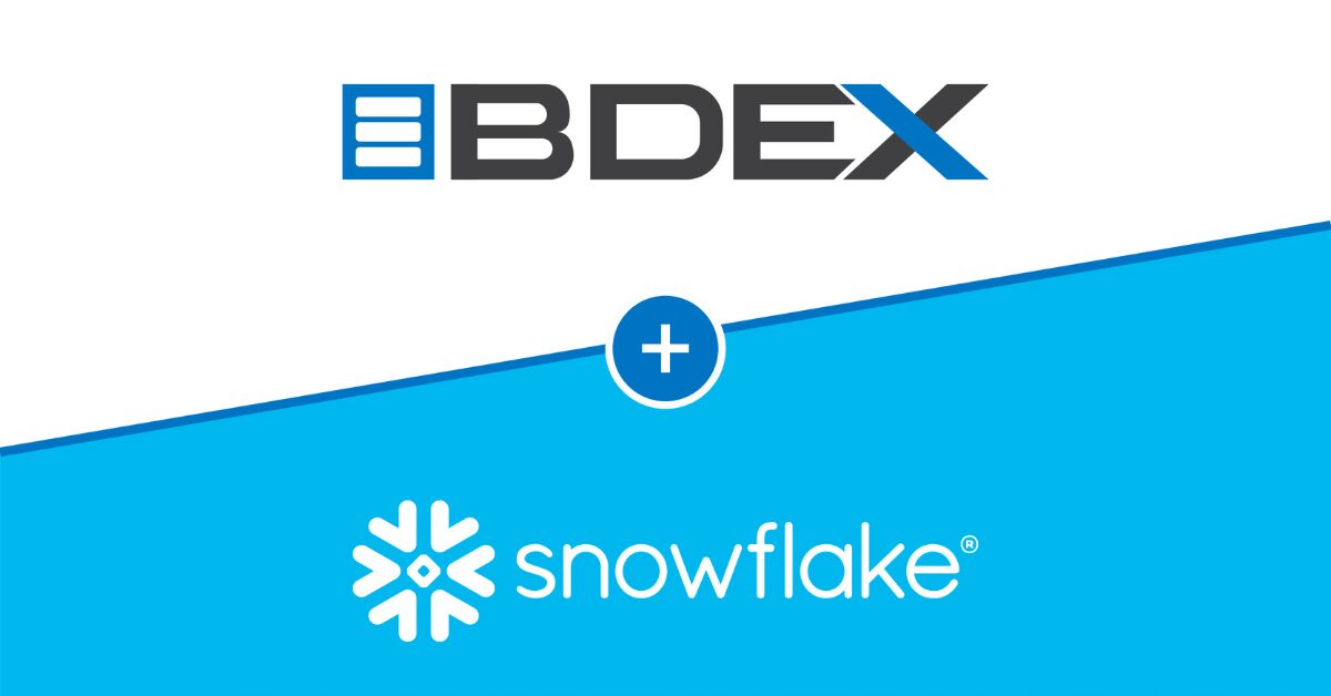 BDEX Partners with Snowflake to Provide Solutions for Leveraging Data