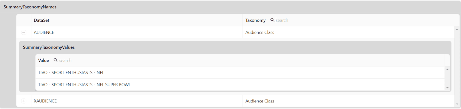 NFL Audience Segments Available in BDEX’s Taxonomy : BDEX